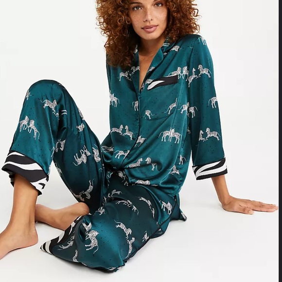 LOFT | Intimates & Sleepwear | Loft Zebra Satan Pajama Bottoms | Poshmark